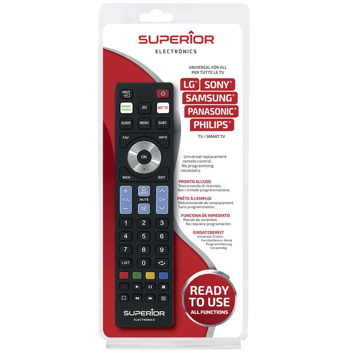 SUPERIOR READY5 SMART Τηλεχειριστήριο αντικατάστασης, έτοιμο για χρήση ...