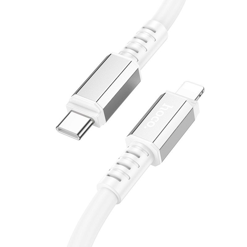 Καλώδιο Σύνδεσης Hoco X85 Strength USB-C σε Lightning PD20W Λευκό 1m ...